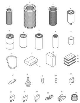 China K1008143 FILTER;FUEL Doosan parts for sale