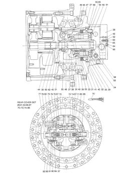 China 21622Z90685-01 MOTOR;TRAVEL Doosan parts for sale