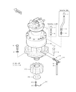 China 2401-1248 MOTOR;SWING Doosan parts for sale