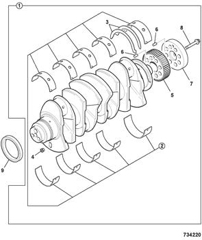 China 320/09256 Kit-crankshaft JCB parts for sale