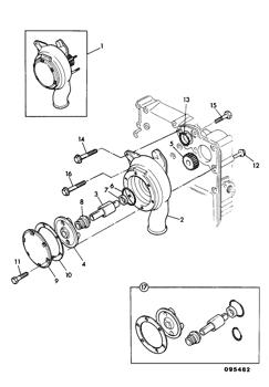 China 02/201340 Pump water JCB parts for sale