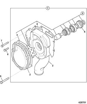 China 02/202480 Pump water assembly JCB parts for sale