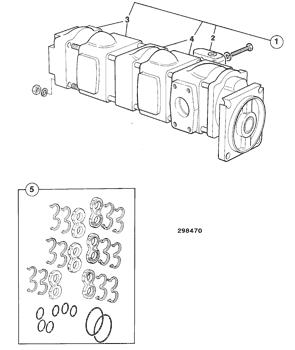 China 20/925356 Pump Main,Triple Supp No 7029530002 JCB parts for sale