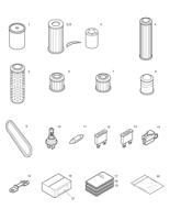 China 2474-9029 ELEMENT;FILTER(FUEL) Doosan parts for sale