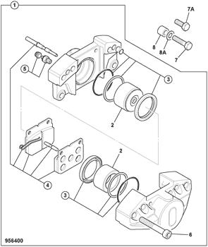 China 15/920395 Kit-brake pad (75mm) one axle set JCB parts for sale