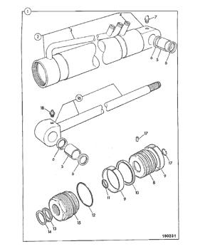 China 991/00054 Kit-seal 50 x 25 JCB parts for sale