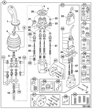 China 25/222293 Solenoid JCB parts for sale