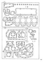 China 02/101487 Kit-gasket Top JCB parts for sale