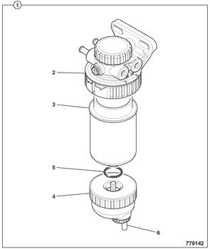 China 32/925869 Element fuel sediment filter cartridge,5 micron JCB parts for sale