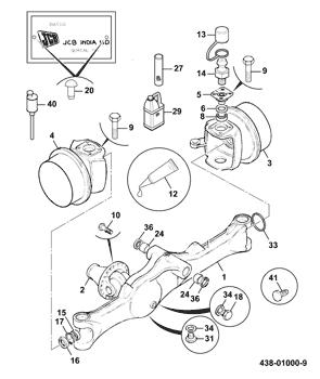China 907/08400 Bearing JCB parts for sale