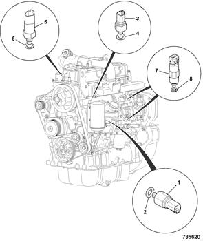 China 320/04588 Switch Sender, Coolant JCB parts for sale