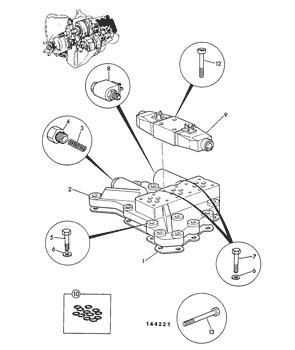 China 25/974100 Valve solenoid c/w AMP connectors JCB parts for sale
