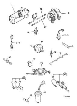 China 714/35900 Motor starter JCB parts for sale