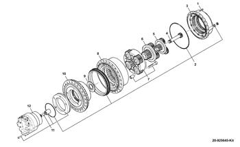 China 05/903857 Motor hydraulic JCB parts for sale