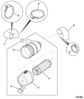 China 32/919901 Filter air assembly JCB parts for sale