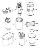 China 320/07394 Filter Fuel 5 Micron JCB parts for sale