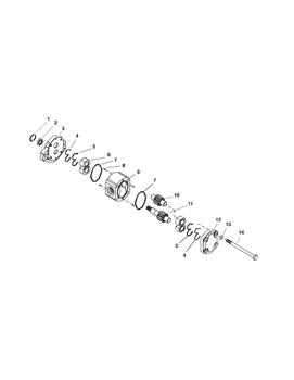 China 2107979 PUMP;GEAR Doosan parts for sale
