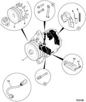 China 714/36100 Alternator assembly JCB parts for sale