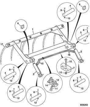 China 1017/0017 Pin pivot JCB parts for sale