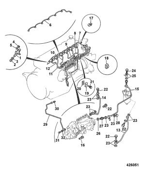 China 1154124711 Pipe fuel leak-off JCB parts for sale