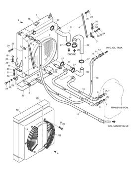 China 21800421 OIL COOLER Doosan parts for sale