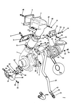 China 02/101682 Pipe turbo oil feed JCB parts for sale
