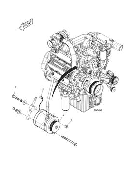 China K1005744A ALTERNATOR MOUNTING Doosan parts for sale