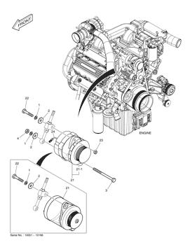 China K1008825 ALTERNATOR MOUNTING Doosan parts for sale