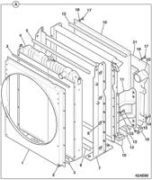 China 30/925662 Radiator assembly JCB parts for sale