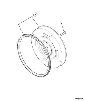 China 02/634049 Gear flywheel ring JCB parts for sale