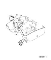 China 332/G2382 Controller Servo Joystick 1st Aux JCB parts for sale
