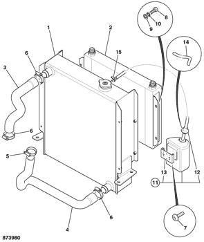 China 30/926863 Radiator JCB parts for sale