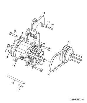 China 333/R6948 Compressor 12V, 129cc/rev JCB parts for sale