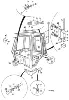 China 123/10777 Glass sun roof JCB parts for sale