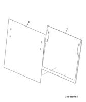 China 333/K9601 Glass Film, Front, Lower JCB parts for sale