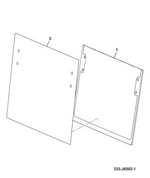 China 333/K9601 Glass Film, Front, Lower JCB parts for sale