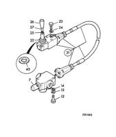 China 160/01791 Cable & Steer Mode Valve JCB parts for sale