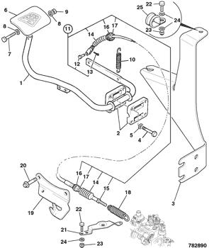 China 331/51329 Cable accelerator JCB parts for sale