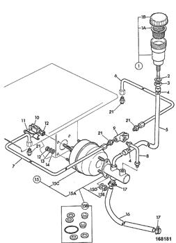 China 15/904100 Cylinder master & servo JCB parts for sale