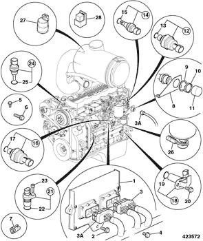 China 02/911368 Cover protective JCB parts for sale