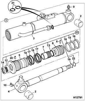 China 231/33001 Cylinder JCB parts for sale
