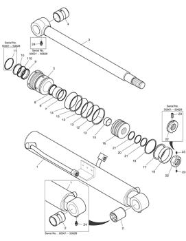 China K9005862 SEAL KIT;BOOM CYL Doosan parts for sale