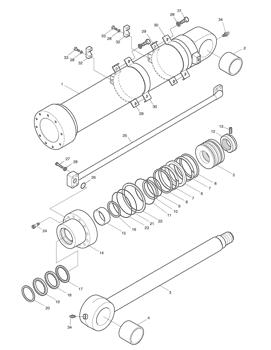 China 2440-9237KT SEAL KIT;BUCKET Doosan parts for sale