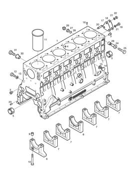 China 65.01201-0020 LINER;CYLINDER Doosan parts for sale