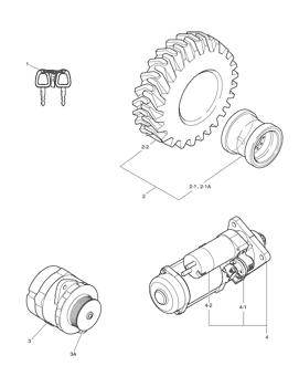 China 65.26201-7073C STARTER Doosan parts for sale