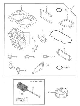China 119305-11310 GASKET;BONNET Doosan parts for sale