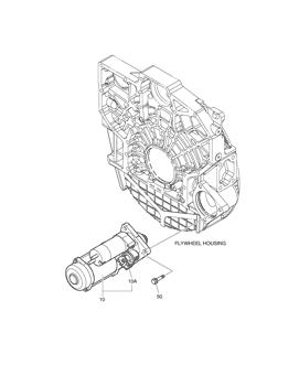 China 65.26201-7073B STARTER Doosan parts for sale