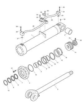 China 115-00057 PACKING;U Doosan parts for sale