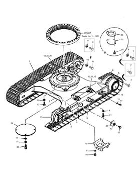 China 2401-9092C MOTOR;TRAVEL Doosan parts for sale