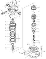 China 170303-00068 MOTOR,SWING Doosan parts for sale